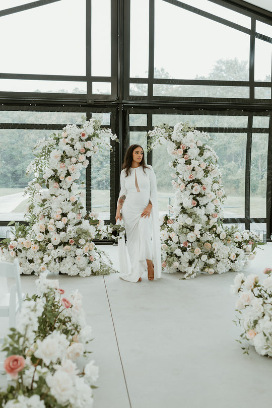 The Juliette Floral Pillars – Dreamy Bloom Rentals